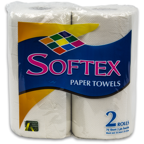 Softex 2ply Kitchen Paper Roll Towel - 70 Sheets/Roll | XO2®